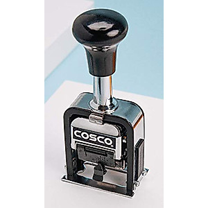 Cosco Automatic Numbering Machine, 6-Digits, 8 Modes, Black Ink (026138)