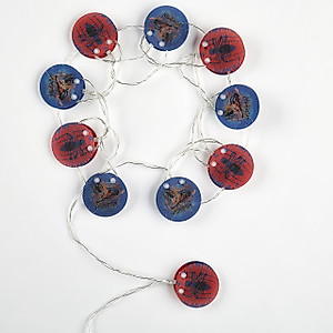 Idea Nuova Spiderman 4 Piece Tee Pee Slumber Set with Pillow and String Lights