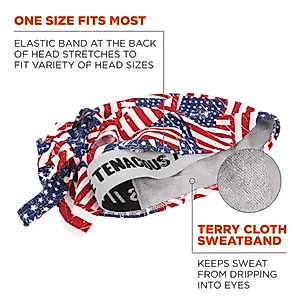 Ergodyne Unisex Adult Bandanas Tools, Stars And Stripes