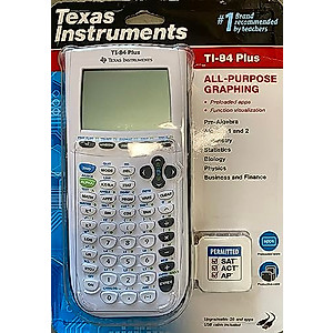 Texas Instruments Ti-84 Plus Graphing Calculator, White