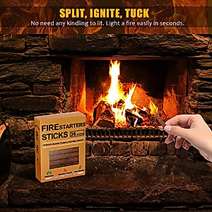 Realcook Natural Fire Starter Cubes: Upgraded 36 Firestarters Kindling