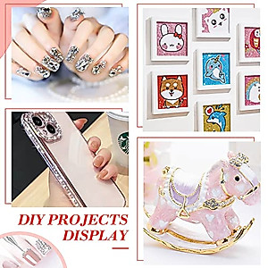 5 Pack Rhinestone Dotting Pen, Dual-Ended Rhinestone Gems Crystals Studs Wax Pencil Picker Tools Pens for Nail Art DIY Decoration, Diamond Painting