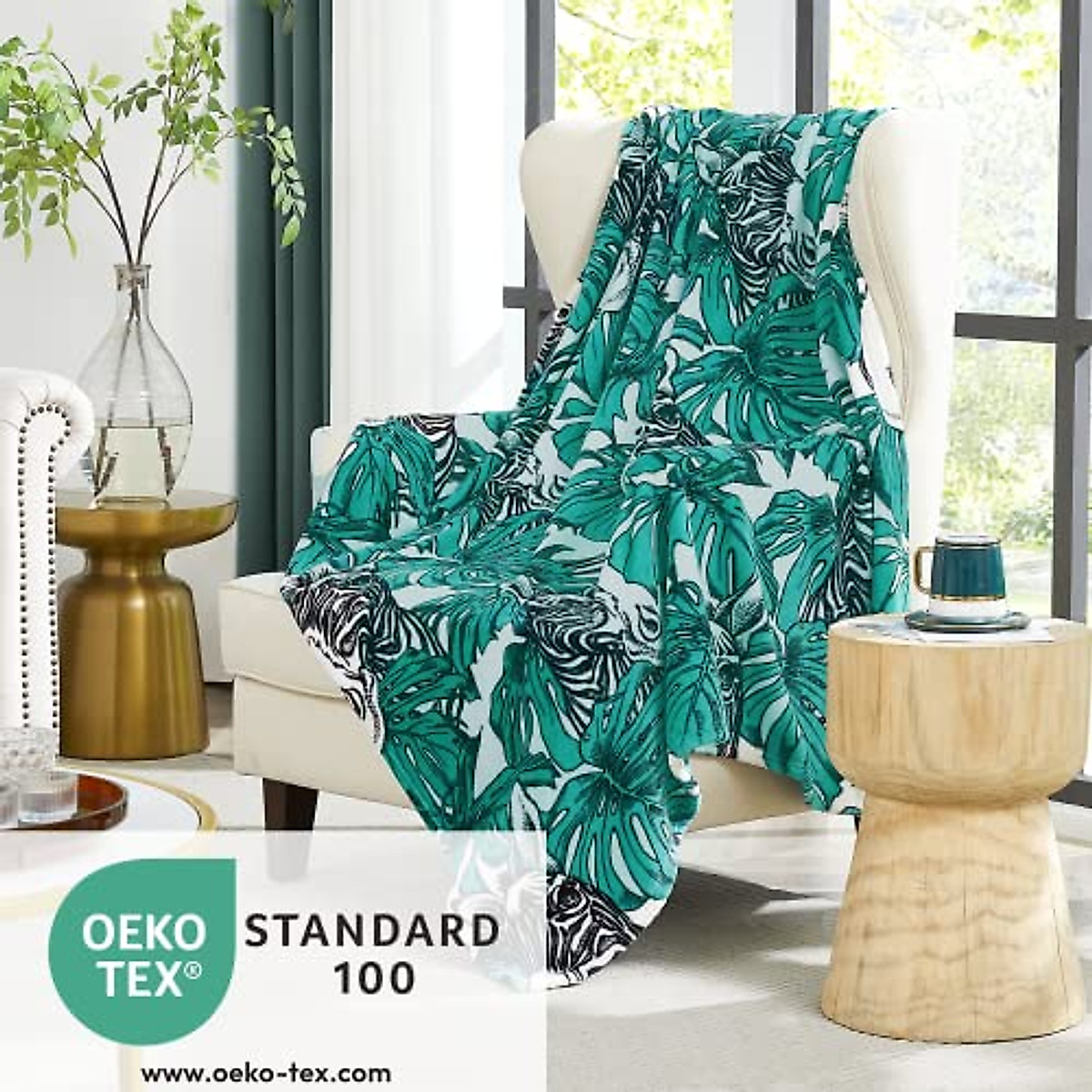 MaiRêve Horse Print Throw Blanket Super Soft for All Season, Jungle Zebra Flannel Blanket for Adults Kids, Warm Lightweight Cozy Flannel Blanket for Couch Sofa Bed, 60"x50"