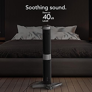 Vornado Airbar 4 | 35" Tower Fan and Horizontal Air Circulator with Remote Control, 3 Speed Settings | Black