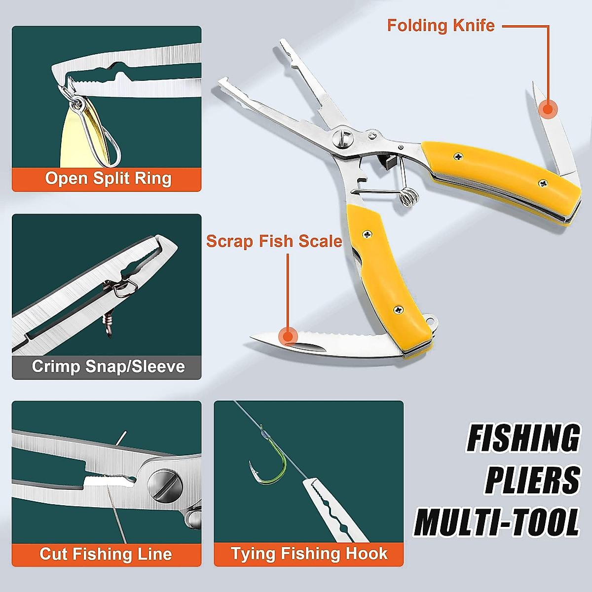 OROOTL Spinner Lure Making Kit, 246pcs Fishing Lure Making Kit Spinner Blades Fishing Pliers Lure Bodies Spinnerbait Shafts Treble Hooks Set Walleye Rig Making Supplies