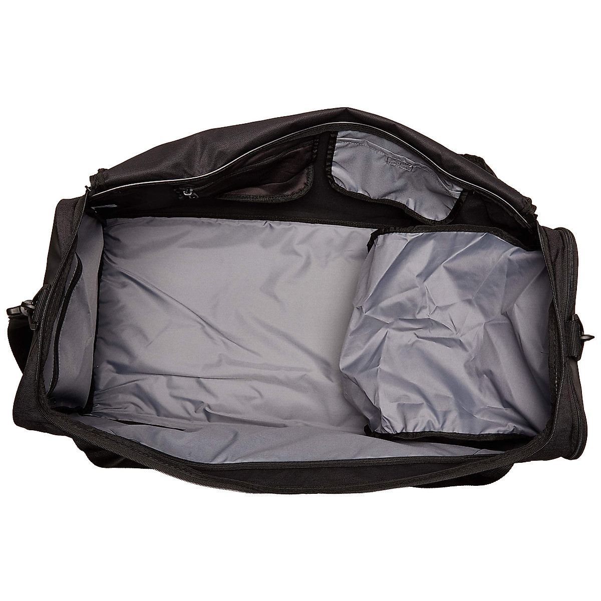 NIKE Brasilia Duffel Bag, Black/Black/White, Large