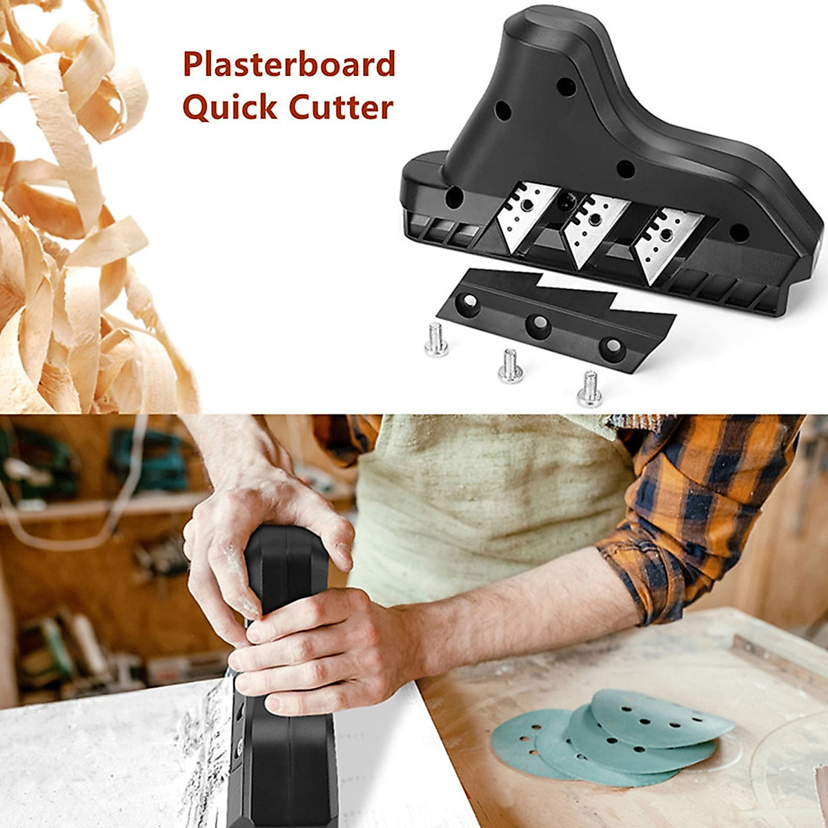 Plasterboard Fast Cutter Plasterboard Edger Gypsum Board Hand Plane Drywall Edge Chamfer Woodworking Hand Tool Cutting Tools drywall chamfer