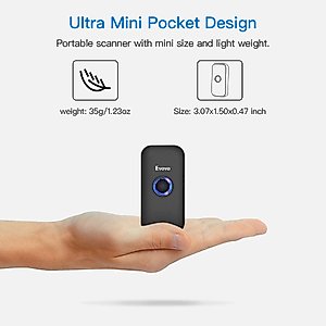 Eyoyo Wireless 1D Barcode Scanner Bluetooth, 2.4G Wireless & Wired 3-in-1 Bar Code Scanner Portable USB 1D ISBN Book Reader, Compatible with Tablet iPhone iPad Android Windows Mac OS(Pink)