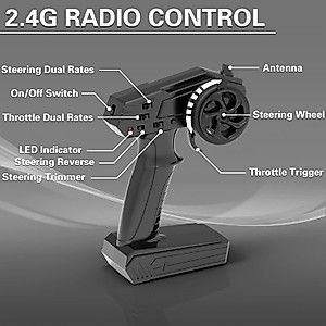 VOLANTEXRC Remote Control Boats for Pools and Lakes 20+MPH AtomicXS High Speed RC Boat for Kids or Adults Toy Boat Gifts with 2 Batteries & Reverse Function (795-5 Blue)