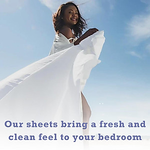 Down Etc Luxury Hotel Bedding 5-Pieces Classic Fresh Collection 300 Thread Count 100% Cotton Sateen Duvet Cover| Sheet Set| Pillowcases, King Size, Crisp White