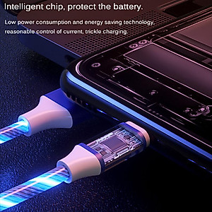 Light up USB C Charger Cable,Led Charging Cable,Light Up Charger Type-C Cord,Fast Charging Cable Compatible with Samsung Galaxy A10e A20,Note 20 10 9 8,Moto G7,3.3ft(not Compatible with i-Phone)