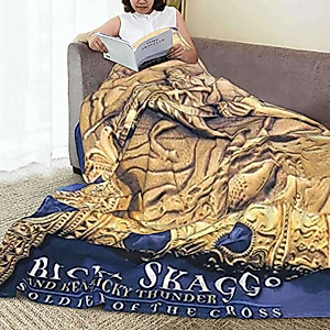 Flannel Blanket Ricky Skaggs Soft Lightweight Throw Blanket Warm Durable Sofa Couch Decor Beding 50"X40"