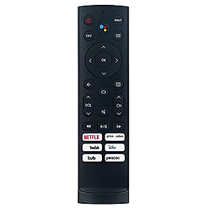 ERF3A90 Replacement Voice Remote Control Commander fit for Hisense Smart TV 75A66FUA 65A53FUA 50A53FUA 43A53FUA 65A66FUA 55U7G 75U7G 65U7G 65U6K 55A76K 55U6K 75U6K 75A76K