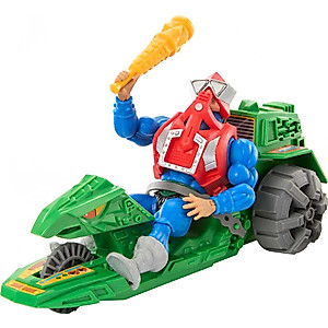 Masters of the Universe Origins Action Figure & Vehicle, Ground Ripper & Mekaneck, 80s Inspired MOTU Toy with Accessories