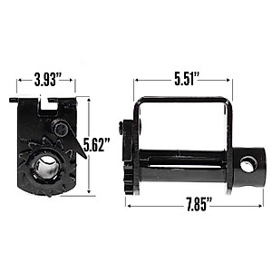 US Cargo Control Standard Sliding Winch for Double L Tracks (5-Pack), 4 Inch Winch Holds Up to 20 Feet of Webbing, Slides to Any Position for Winch Control, 5,500 LBS Working Load Limit