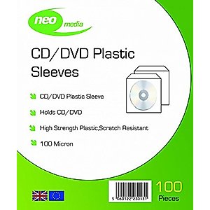 Neo Media 100 m Plastic Sleeves (Pack of 100)