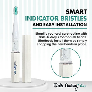 Dale Audrey Ayurvedic Quick Sonic Toothbrush Head Replacement for Adults | DailyClean Toothbrush | (2 Count)