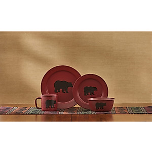 Park Designs Linville Enamel Bear Dinner Plate Set of 4