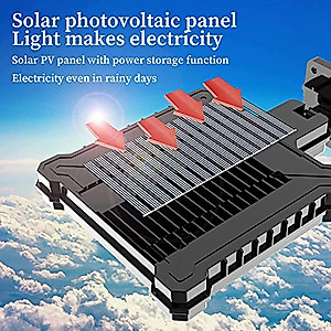 CIZGIM Solar Powered Outdoor Light IP65 Waterproof Motion Sensor Solar Powered Light 3 Intelligent Lighting Modes with Remote Control Wall Security Light for Fence Yard Garden Patio Front Door