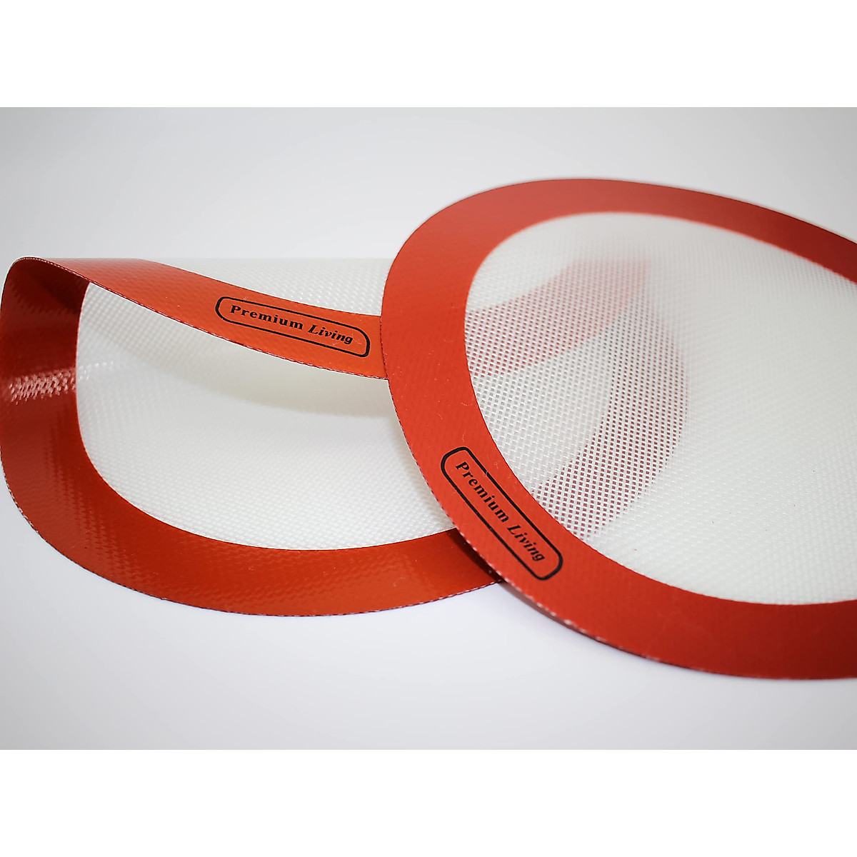 Round Silicone Baking mat for Cakes, Pastry, pies, 0.75 MM Thick, Reusable Baking Liner, Non-Stick, Easy Clean, Professional Grade (2, 8" Round)