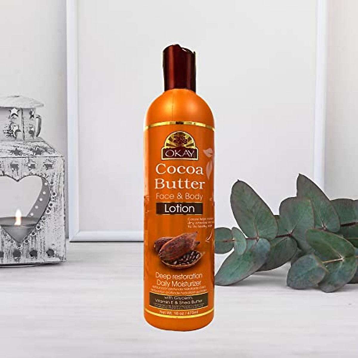 OKAY COCOA BUTTER HAND and BODY LOTION 16oz/473ml