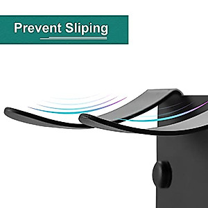 YUSINNKY Hair Dryer Holder Wall Mounted, SUS304 Stainless Steel Blow Dryer Holder,Space Saver Hair Product Organizer for Bathroom or Bedroom,1 Pack, Black