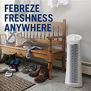 Febreze HEPA-Type Tower, Medium to Large Room Air Purifier, 25" x 10.2" x 8", White