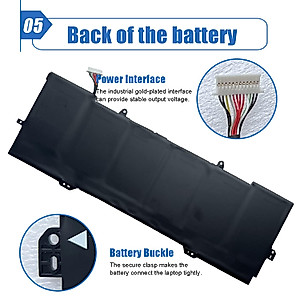 Dentsing YB06XL 928427-271 Laptop Battery Replace for HP Spectre x360 Convertible 15-CH 15-CH0XX 15-CH002TX 15-CH011DX 15-CH010TX 15-CH034NG Series Notebook 926372-855 HSTNN-DB8H TPN-Q200 YB06084XL