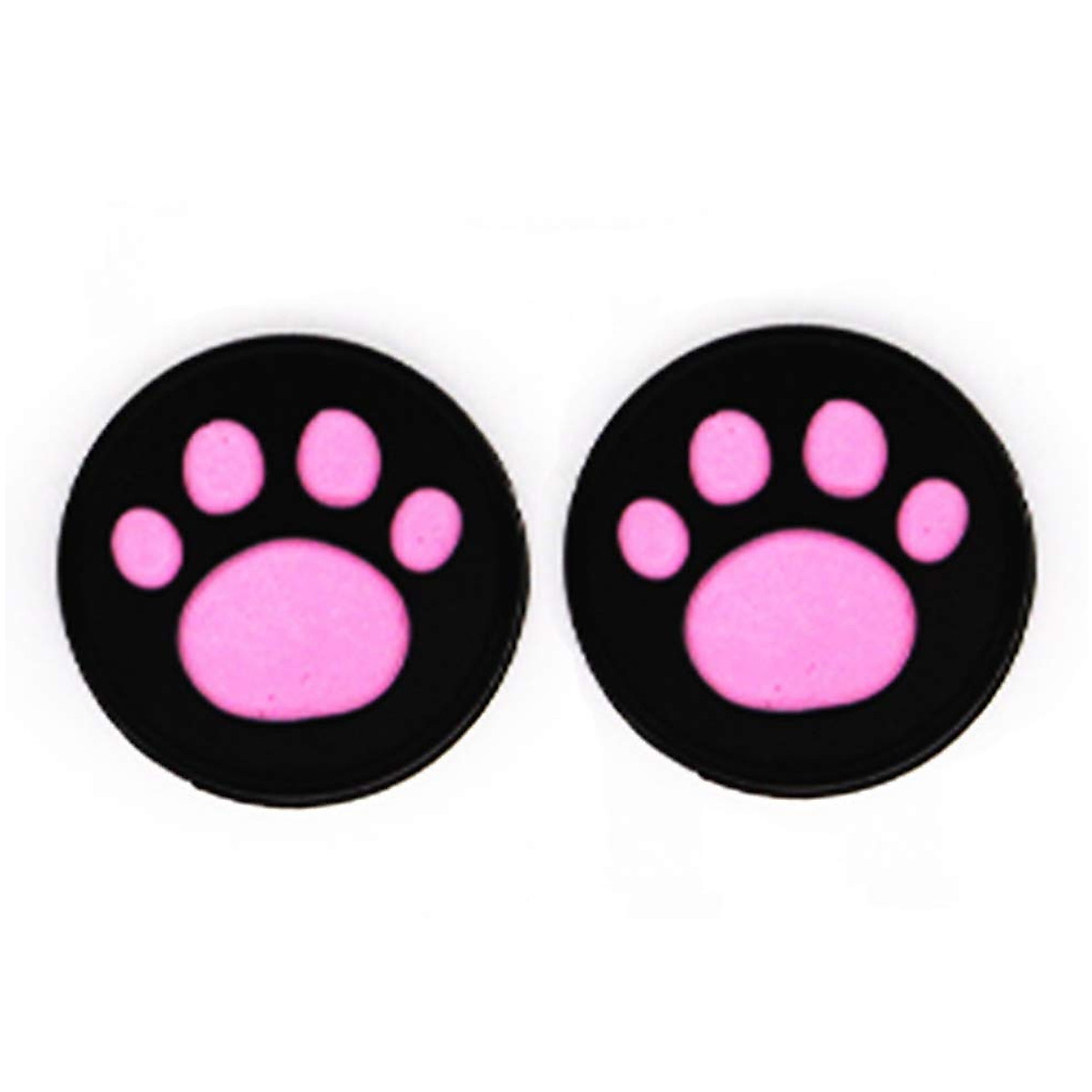 Silicone Thumb Stick Grips Cap Cover Joystick Thumbsticks Caps for PS4 Xbox ONE Xbox 360 PS3 PS2 Cat Dog Paw 2PCS Pink