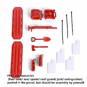 RGT RC Crawler 1:10 4wd Crawler Off Road Rock Cruiser RC-4 136100V3 4x4 Waterproof Hobby RC Car Toy (Yellow)