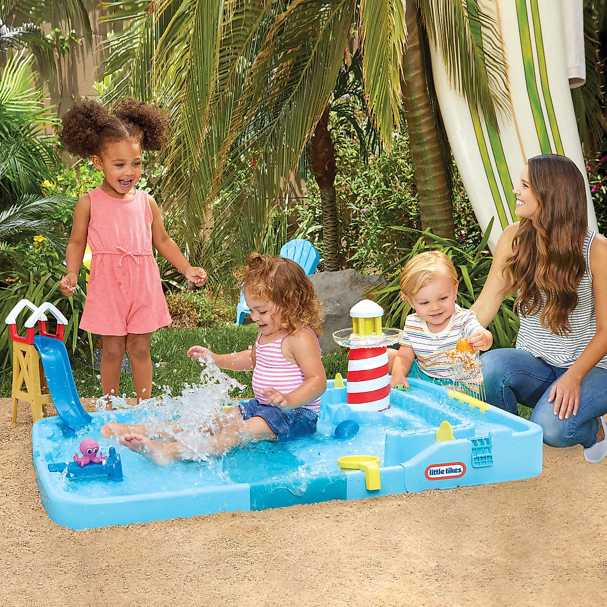 Little Tikes Splash Beach Water Table Splash Pad for Kids, Boys, Girls Ages 2+ Years