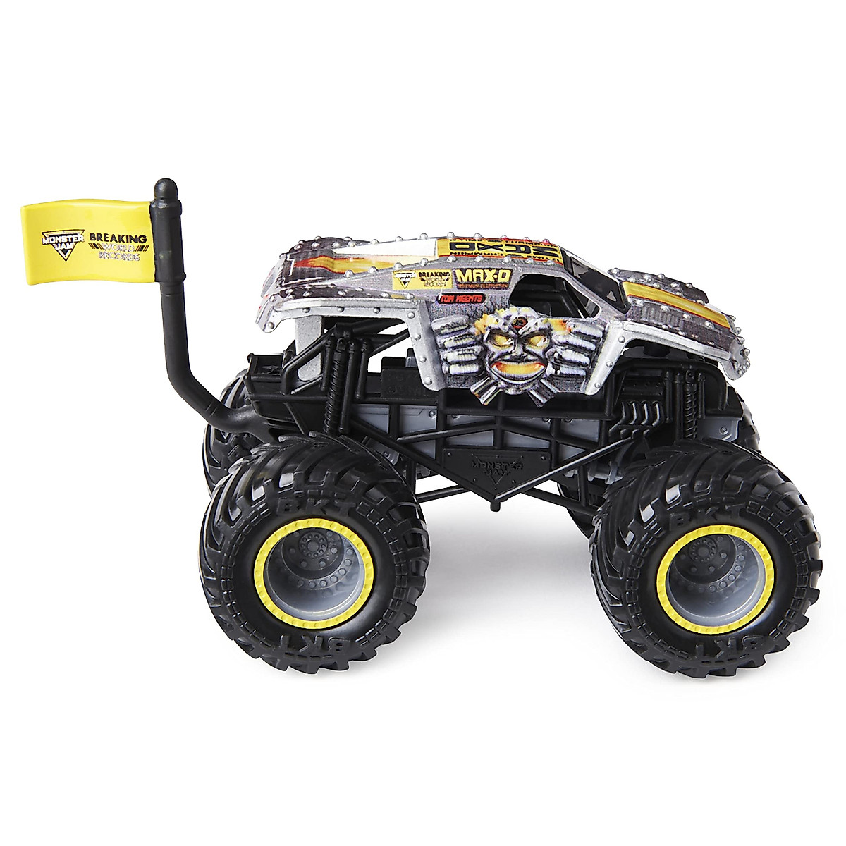 Monster Jam 2021 Target Exclusive Breaking World Records Series 1:64 Scale Diecast Monster Truck with Flag: Max-D