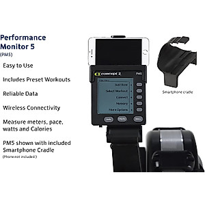 Concept2 Model D Upgraded New Rowing Machine Indoor Rowing Machine for Exercise Control Your Workout Intensity with PM5 Performance Monitor and Bundled with HogoR Cleaning Cloth