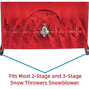 Universal Snow Thrower Slide Shoes (2 Pack) 490-241-0010 Fits Most 2-and 3-Stage Throwers Snowblower Skid Shear Pins Carriage Bolts Includes Mounting Hardware for MTD Troy-Bilt Yard Machines