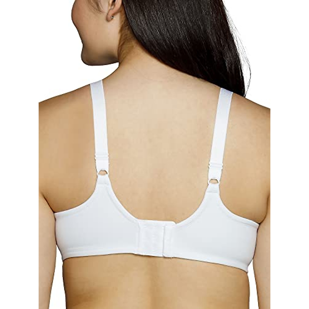 Vanity Fair Womens Full Figure Beauty Back Smoothing With Lace, 4-way Stretch Fabric, Lightly Lined Cups Up To Dd Bra, White, 40C US