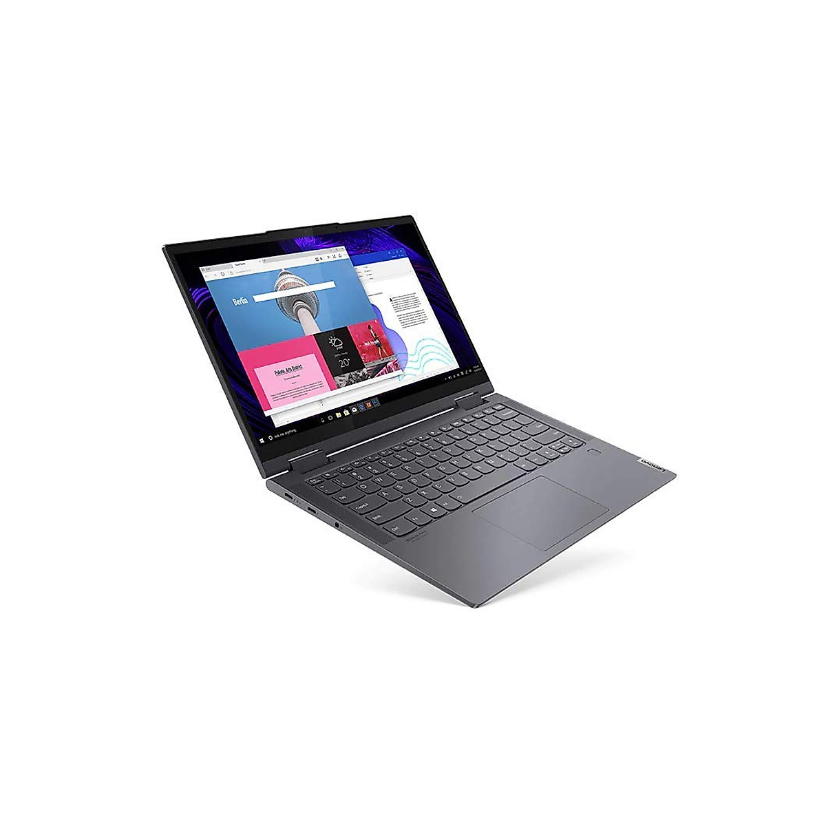 Lenovo Yoga 7i 14" FHD IPS 300nits Touchscreen Laptop, Intel Core i5-1135G7, 8GB DDR4-3200, 512GB NVMe SSD, Webcam, Backlit-KB, Fingerprint Reader, WiFi 6, Bluetooth 5, Windows 10, TWE 64GB SD Card
