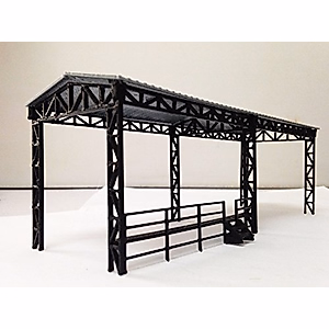 Outland Models Train Railway Layout Factory Open Shed for Locomotive HO OO Scale