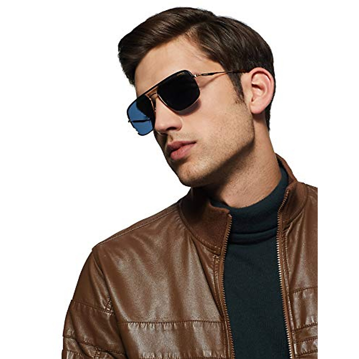 Carrera Casual Round Sunglasses, Gold Blue, 60