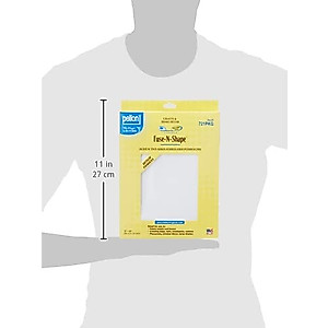 Pellon 721PKG Fuse-N-Shape Medium Weight Fusible Interfacing, 15" x 36", White