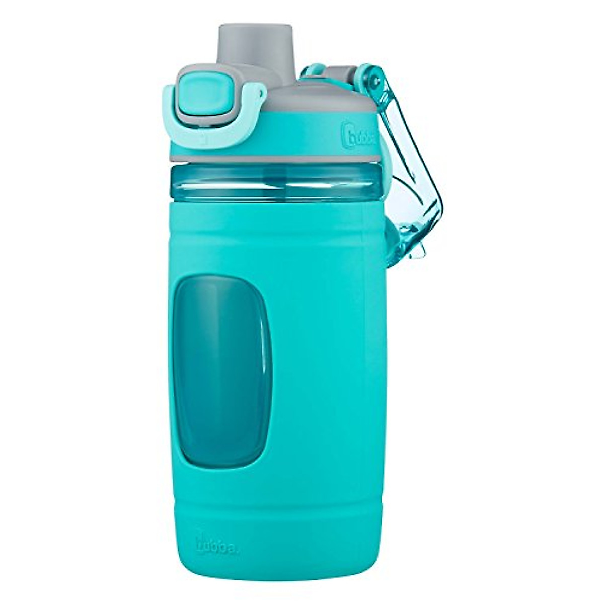 Bubba Flo Kids Water Bottle with Leak-Proof Lid, 16oz Dishwasher Safe Water Bottle for Kids, Impact and Stain-Resistant, Aqua Waters
