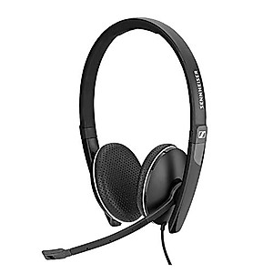 Sennheiser SC 160 USB-C (508354) - Double- Sided (Binaural) Headset for Business Professionals | with HD Stereo Sound, Noise-Canceling Microphone, & USB-C Connector (Black)