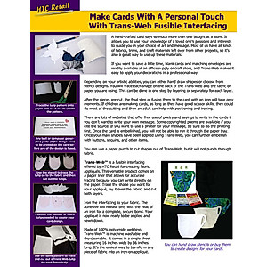 Superpunch Trans-Web Fusible Web HTC4000-7 - 17'' Wide, Clear Lightweight Fusible Interfacing for Accurate Tracing & Machine Washable- Iron on Applique, 100% Polyamide Web, Sold in 5 Yard, Made In USA