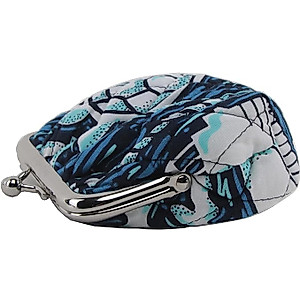 Vera Bradley Kiss Lock Coin Purse, Shore Enough