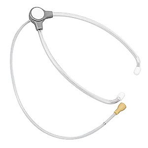 Hearing Aid Listening Stethoscope with Couple Used for Testing BTE, ITE, ITC, CIC, Stethoscope with Damping Home Double Head Sound Detection Earpiece