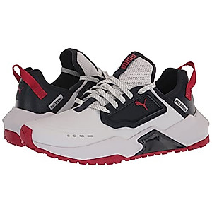 PUMA Men's Gs.One Golf Shoe, White/Navy Blazer/Ski Patrol, 11