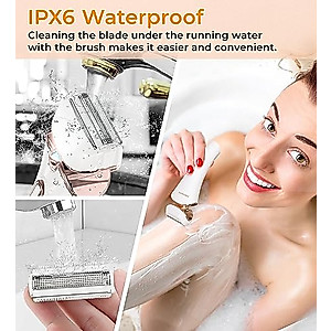 Electric Shaver for Women,Ladies Shaver,Lady Razor for Legs,Arm,Underarm,Bikini,USB Rechargeable Razor Wet&Dry Cordless for Woman by PRITECH