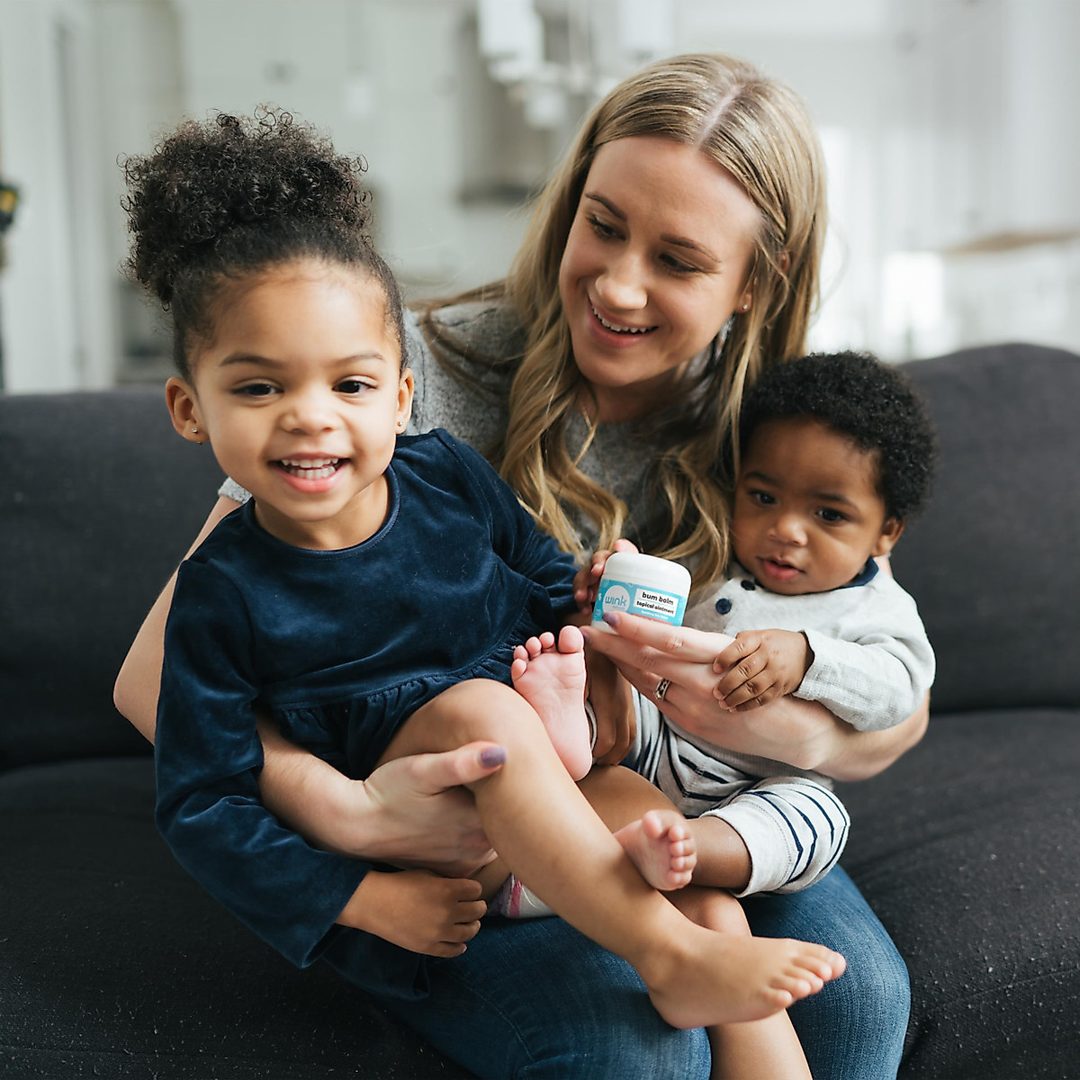 Wink Well Baby Diaper Rash Cream- Bum Balm Baby Diaper Cream for Irritated Skin and Insect Bites- Natural Moisturizing Baby Rash Ointment with No Toxins, Dyes, Fragrances, Parabens, Or BHA- 2 Oz