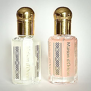 Maison d'Orient Musk Tahara Collection (White & Pink Musk) Arabian Alcohol Free Attar Perfume Oils - Vegan & Cruelty-Free from Fragrance House, Dubai UAE Oriental Blends