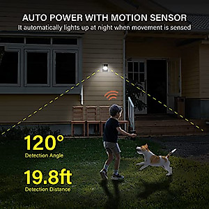 ZONE INDUSTRY CORP. 1000 Lumens LED Solar Power Jelly Jar Light Wall Lantern Night Security Light with Motion Sensor and Replaceable Rechargeable Battery, Waterproof, for Outdoor & Indoor, Bronze