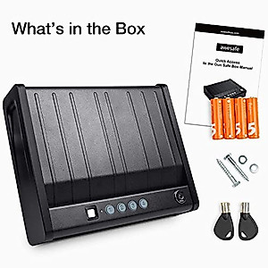 awesafe Gun Safe with Fingerprint Identification and Biometric Lock (Biometric Fingerprint Lock)